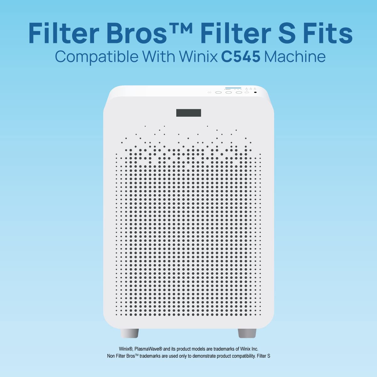 Filter Bros HEPA Filter S 1712-0096-00 Replacement Fits Winix Plasmawave C545