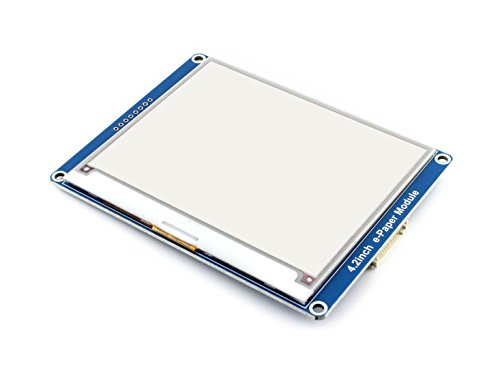 waveshare 4.2inch E-Ink Display Module Compatible with Raspberry Pi 5/4B/3B/Zero/Zero W/Zero 2W/Pico/Pico W/Pico WH, 400x300 Resolution Three-Color SPI Interface