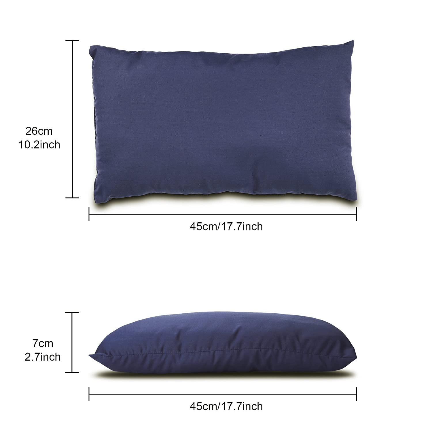 AGEMORE Double Sleeping Bag for Camping, Backpacking Or Hiking, Lightweight Waterproof 2 Person Sleeping Bag with 2 Pillow, Queen Size Sleeping Bag for Adults Or Teens, Truck or Tent (6LB Blue)