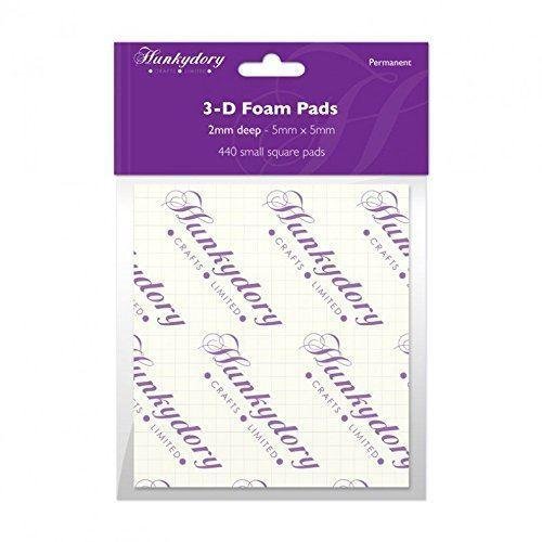 HunkyDory Crafts Foam Pads - 2mm Deep - Size 5mm x 5mm