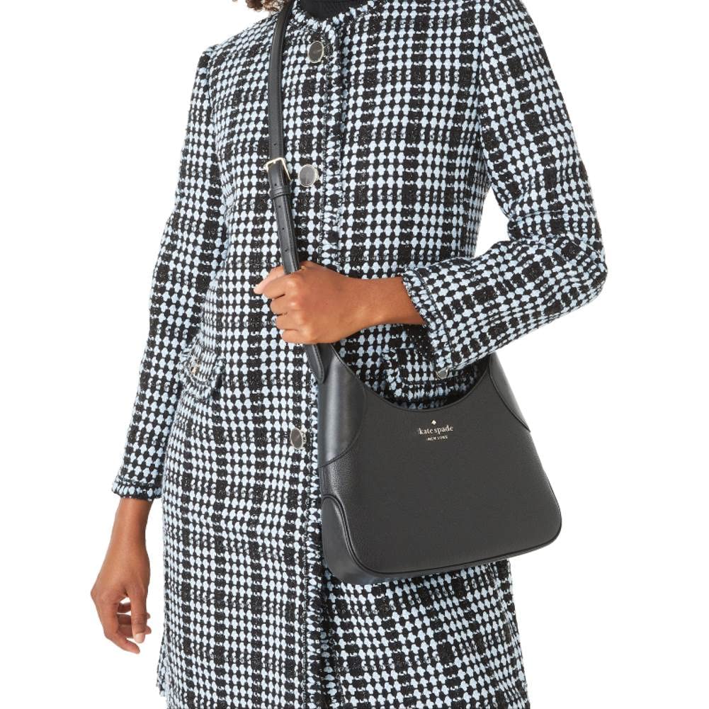 Kate Spade New York Aster Leather Crossbody, Shoulder Bag, Black