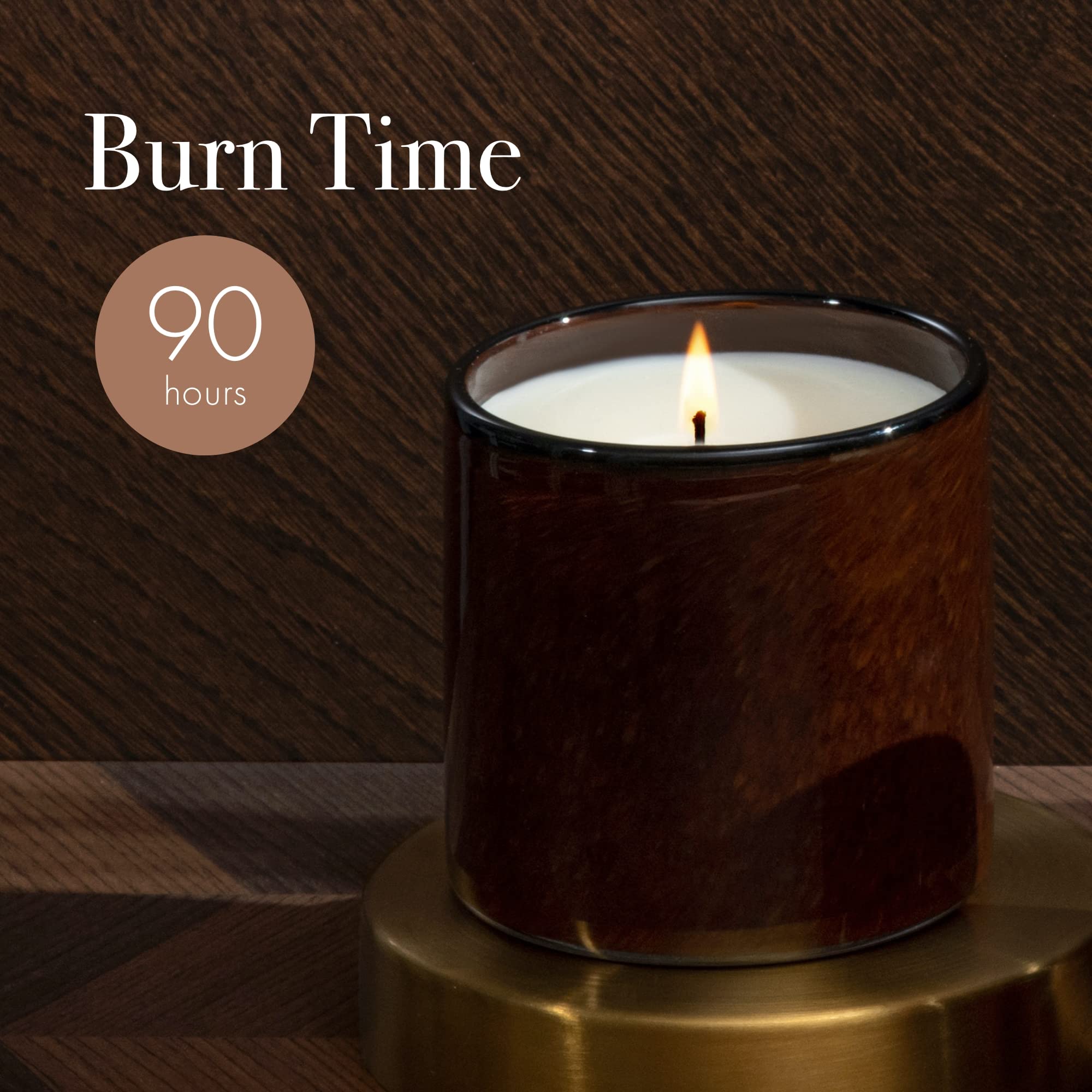 LAFCO New York Signature Candle, Big Sky - 15.5 oz - 90-Hour Burn Time - Reusable, Hand Blown Glass Vessel - Made in The USA