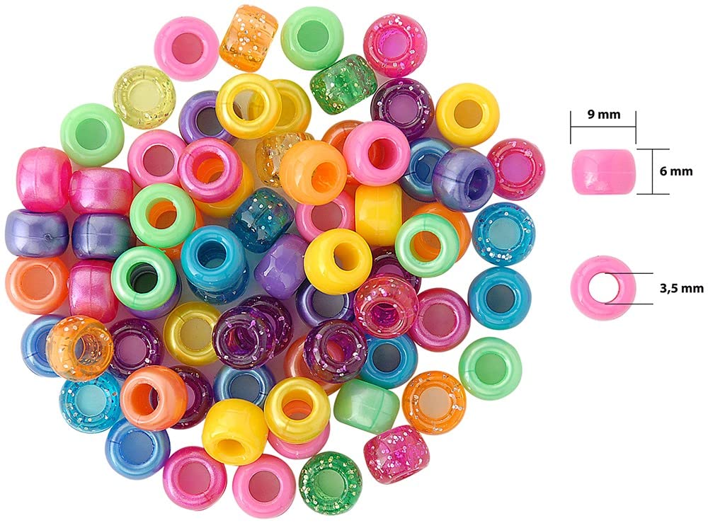 Beadery B6262 The Sparkles Pony Bead Box - approximately 2300 beads