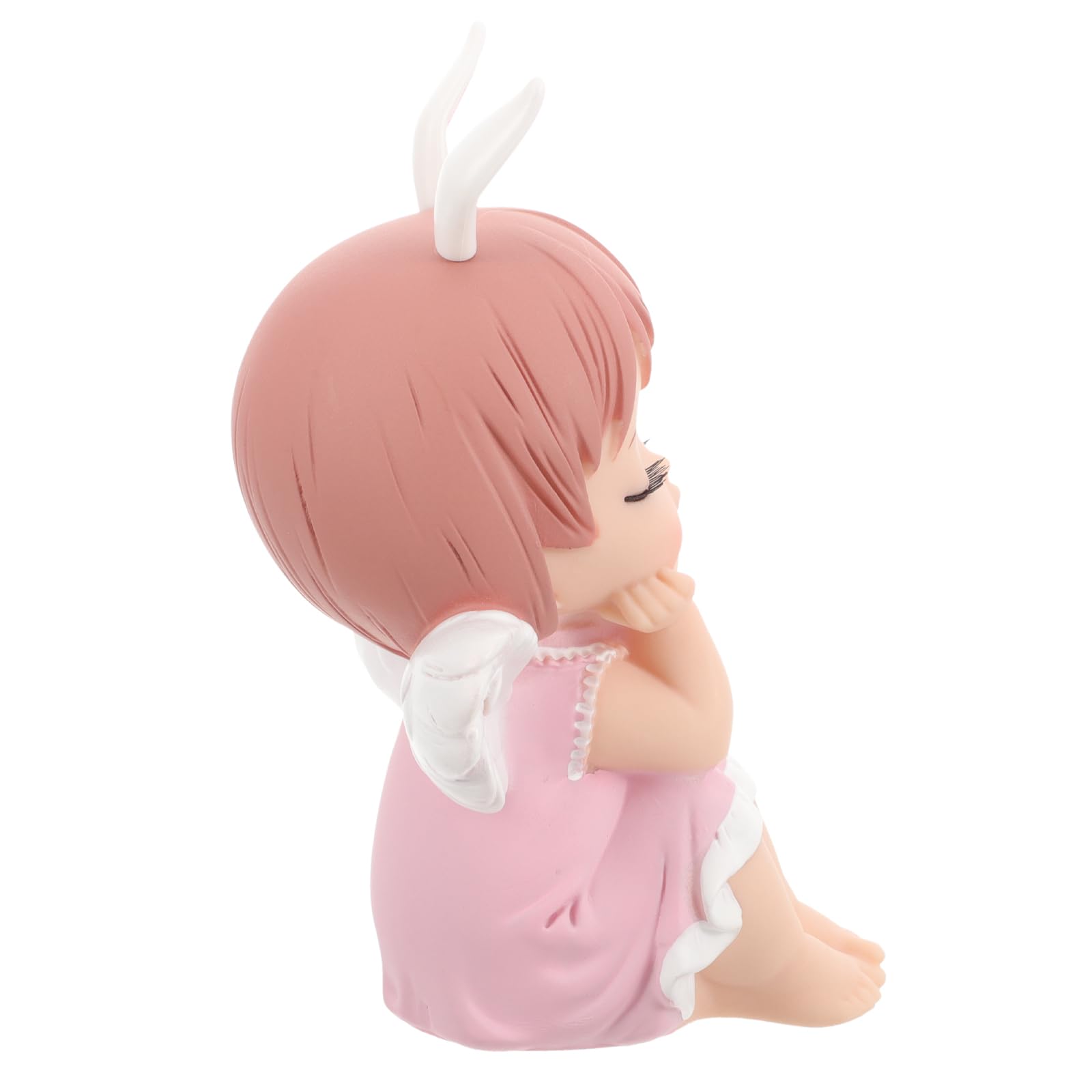 KESYOO Baby Doll Birthday Cupcake Topper Angels Figurine Doll Figures Miniature Resin Statue Ornament Car Ornaments Anniversary Bride Shower Party Decorations Birthday Wedding