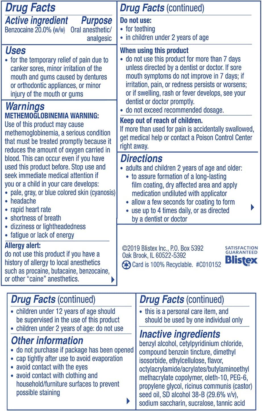 Kank-A Mouth Pain Liquid Professional Strength 0.33 Ounce, 1 pack