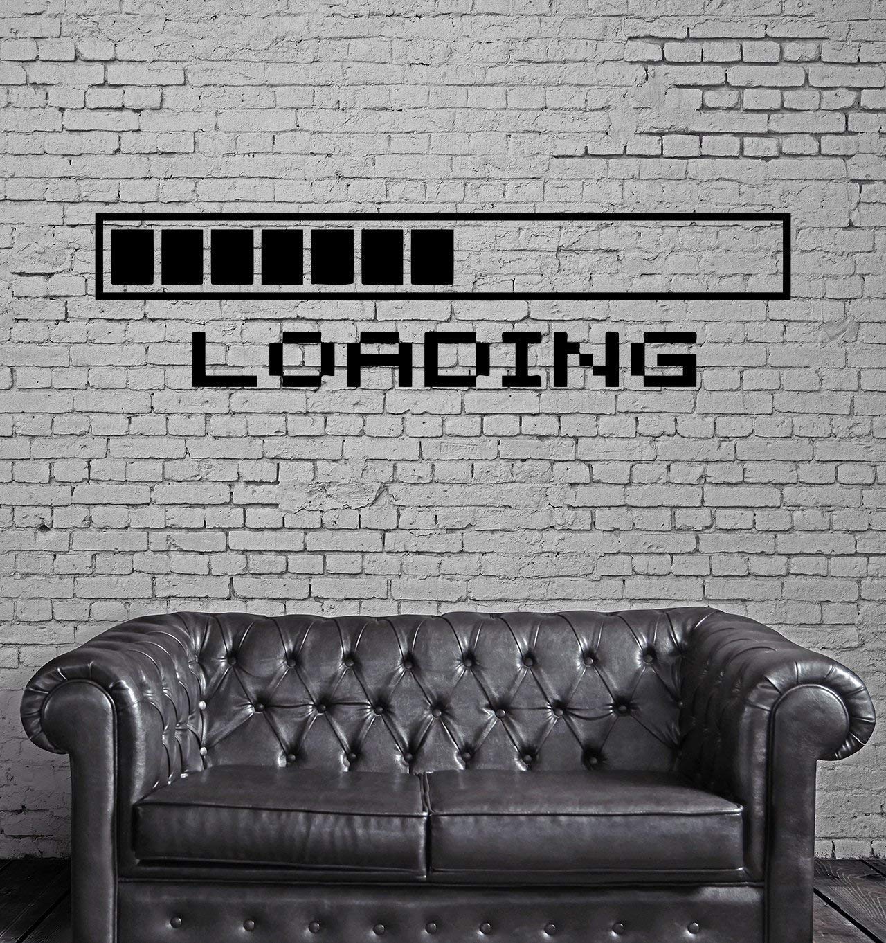 PICTURE IT ON CANVAS Loading a Video Game Wall Poster Decal Cool Gamer Stuff Computer Wall Stickers Murals Home Decor Accents