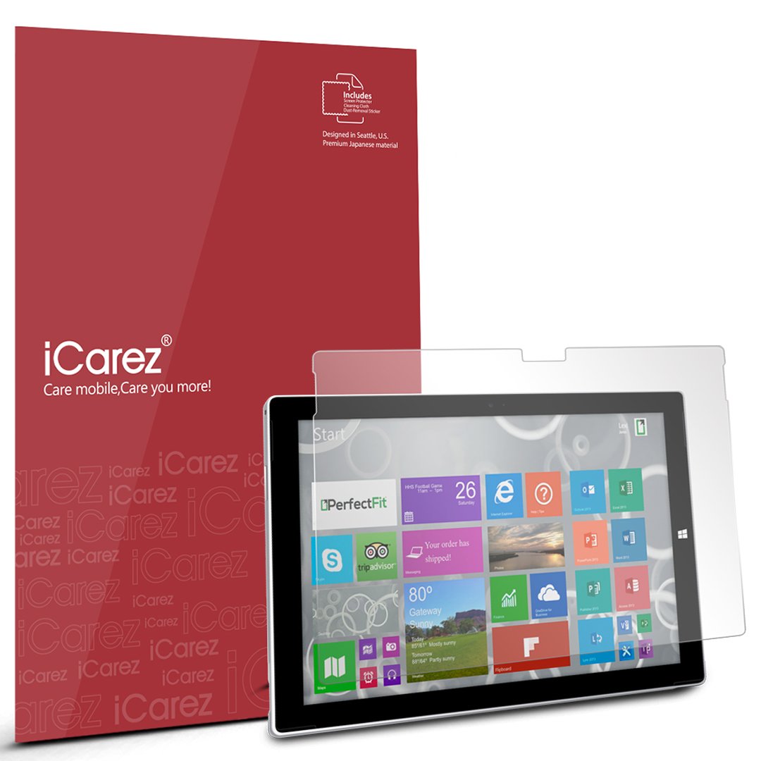 iCarez Matte Screen Protector for Surface Pro 7 / Surface Pro 6 / Surface Pro 2017 (5th Gen) / Surface Pro 4 12.3-inches, 2-Pack Anti-glare
