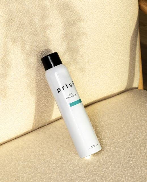Privé Dry Shampoo Spray – Cleans Hair and Scalp, Leaving No White Residue and Imparts Incredible Volume, for All Hair Types (4.4 oz)