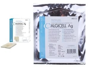ALGICELL Ag Silver Calcium Alginate Dressing - 2" x 2" - Box of 10