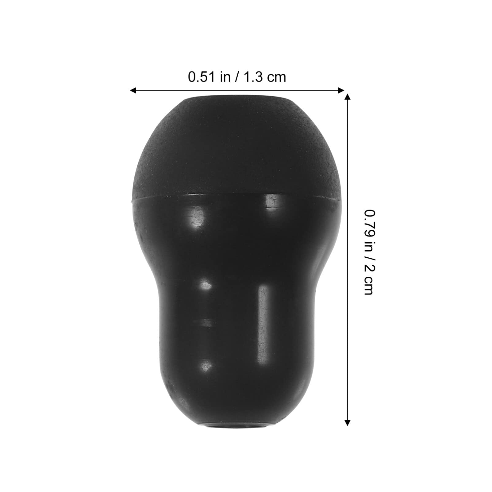 Black Ear Tips Replacement Earpiece Soft Ear End Earbuds for Hospital Clinic Doctor Students 10pcs