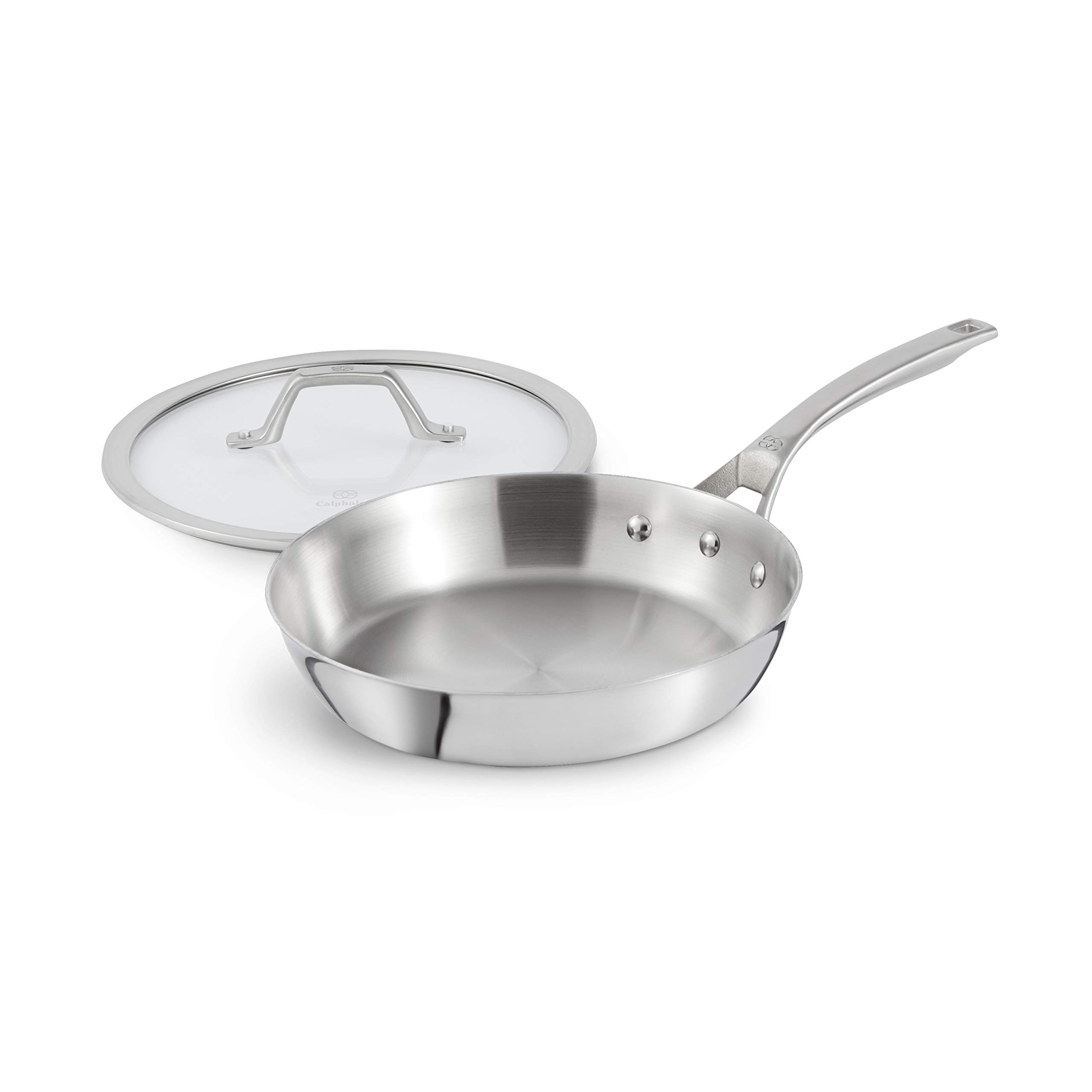 Calphalon Signature Stainless Steel 10-Inch Skillet Pan with Cover