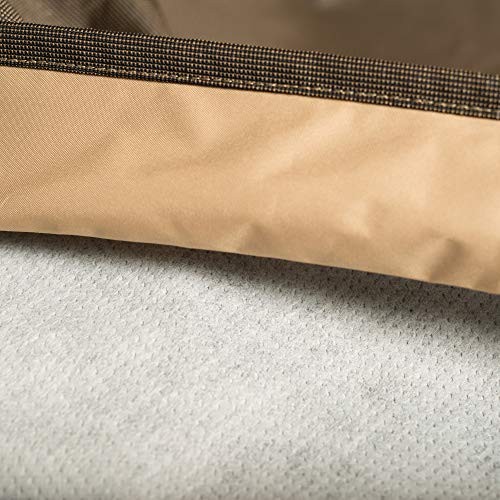 Budge P2A01BTNW3 StormBlock Hillside Double Patio Chaise Lounge Cover Premium, Outdoor, Waterproof, Black and Tan Weave