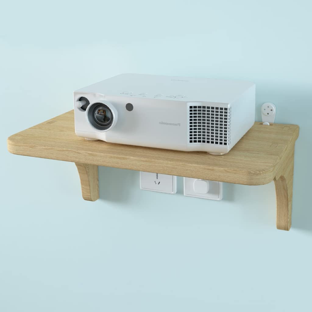 AVEEWA WiFi Router Storage Box Punch-Free Wireless Router Storage Bo Wooden Wall-Mounted Router Shelf WiFi Cat Rack Shielding Box Wall Hanging Decoration
