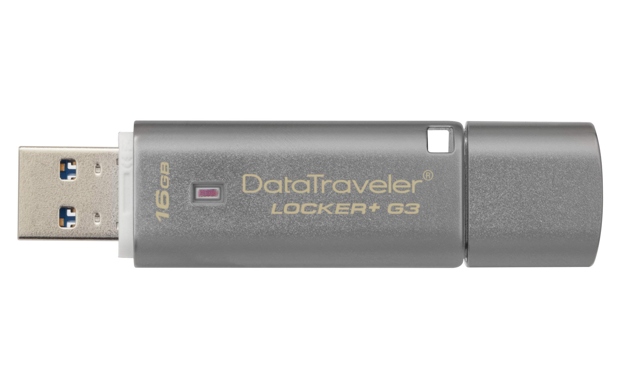 Kingston Digital 16GB Data Traveler Locker + G3, USB 3.0 with Personal Data Security and Automatic Cloud Backup (DTLPG3/16GB)