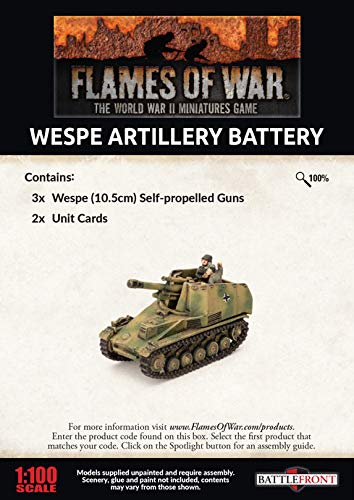 Flames of War: Late War: German: Wespe 10.5cm SP Artillery Battery (GBX155)