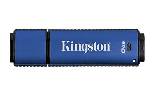 Kingston Digital 8GB Data Traveler AES Encrypted Vault Privacy 256Bit 3.0 USB Flash Drive (DTVP30/8GB)