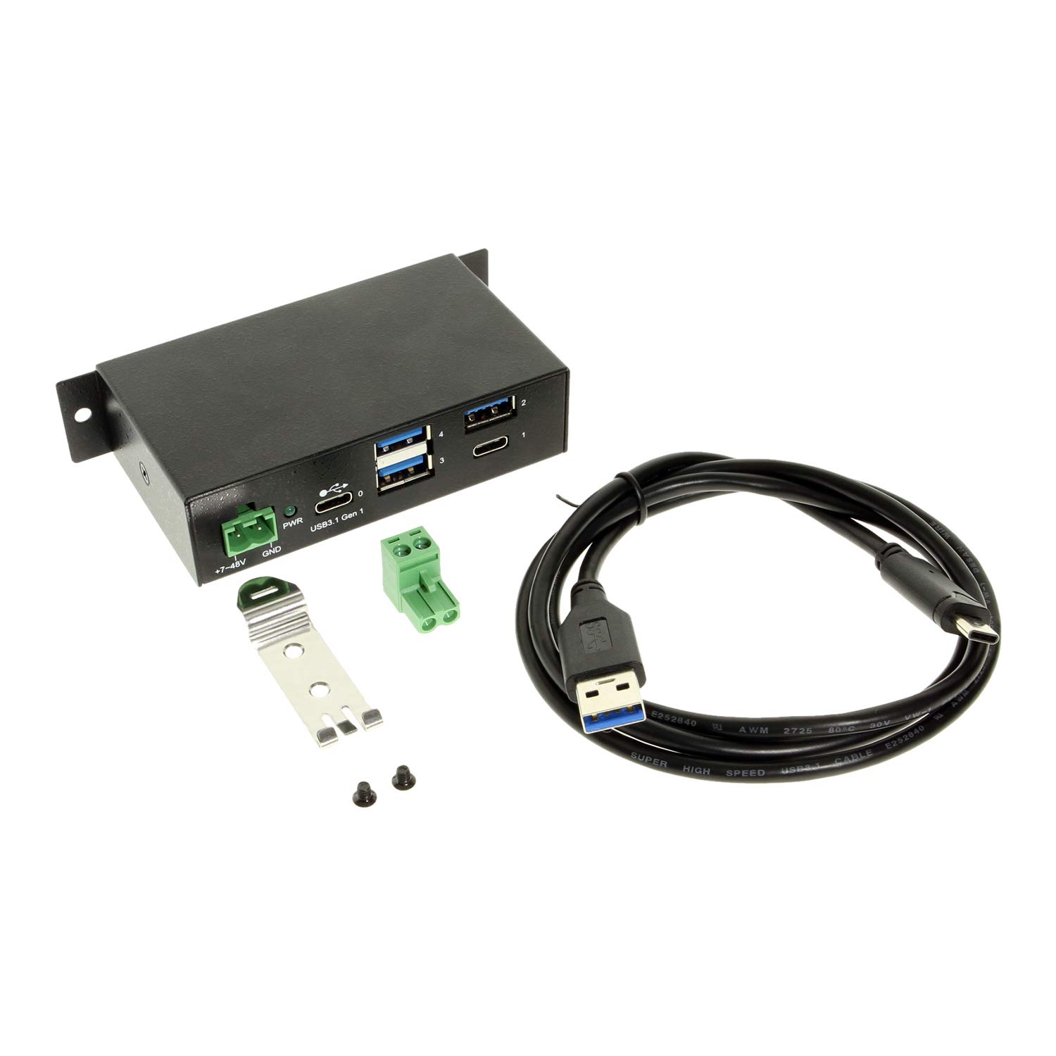 USB C Hub 4 Port USB 3.1 Gen1 SuperSpeed USB C Upstream