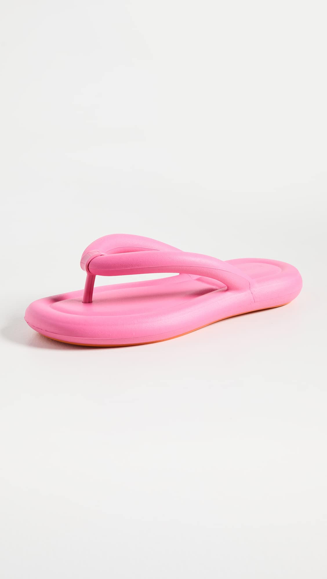 Melissa Women's Flip Flop Free Sandals, Pink/Orange, 7 Medium US