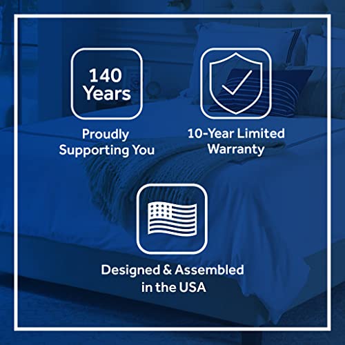 Sealy Essentials 12" Hybrid Bed in a Box, King, White