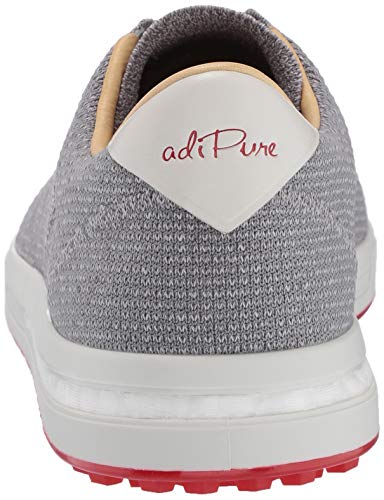 adidas Men's Adipure SP Knit Golf Shoe, Grey Three/Silver Metallic/Orbit Grey, 10 Medium Wide US