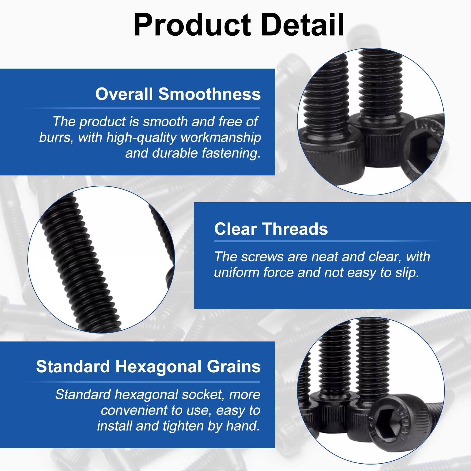 MroMax 50Pcs M3 x 20mm Socket Head Cap Screw Bolts, Grade 12.9 Alloy Steel, Black Oxide Finish, Metric Allen Hex Drive, Fully Threaded, for Use in Various DIY Projects