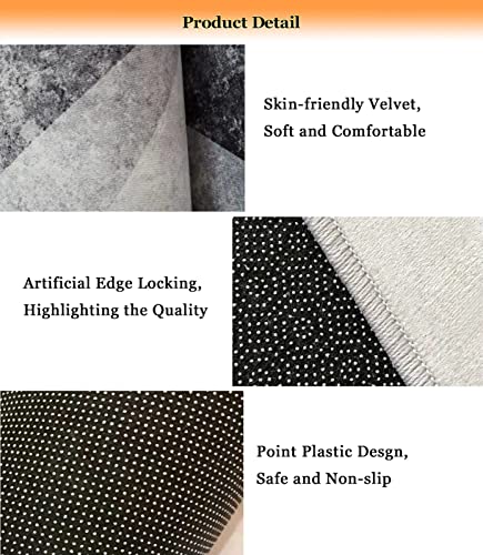 Black White Zebra Striped Large Area Rugs, Modern Art Runner Rugs, Non-Slip Floor Throw Mat, Rectangle Carpet for Living Room, Bedroom, Hallway Front Entrance, Kitchen, Dining, 3' x 5'