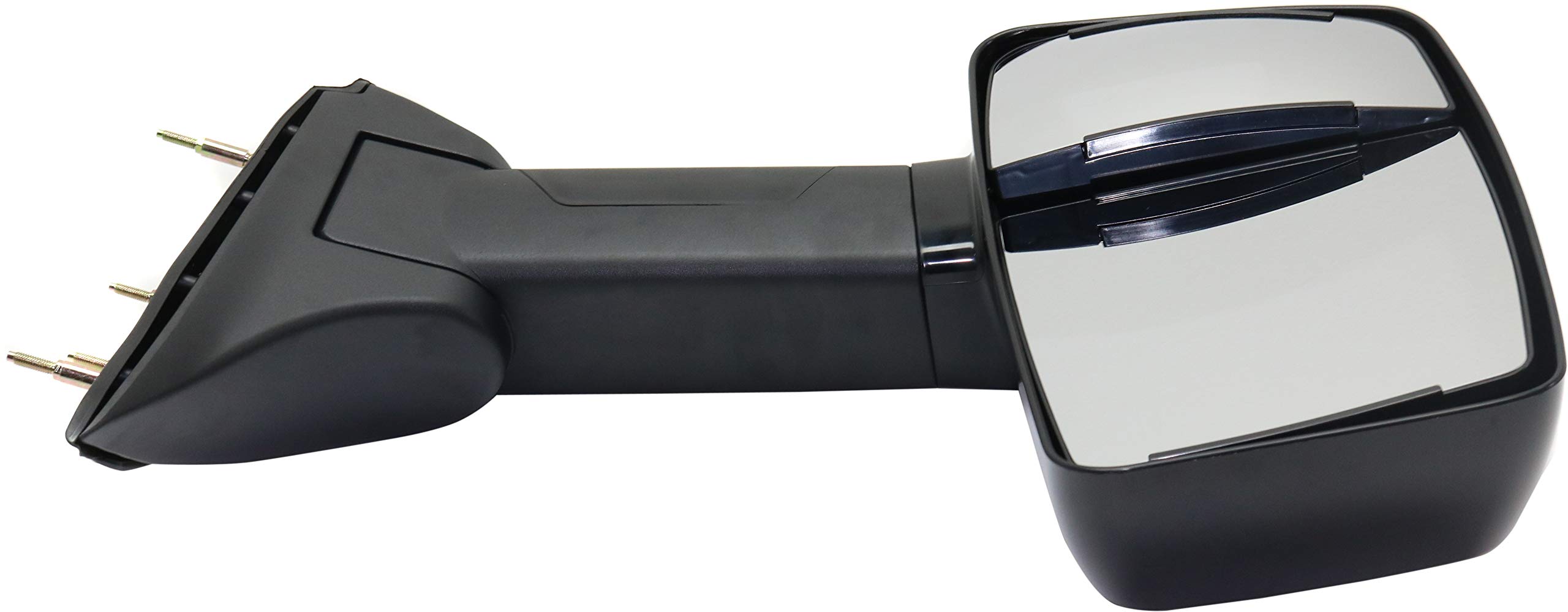 Kool Vue Mirror Set Compatible with 2003-2014 Ford E-150, 2003-2005 E-150 Club Wagon, 1992-2002 E-150 Econoline, Towing, Manual Adjust, Non-Heated, Paintable, Manual Folding, In-housing Signal Light