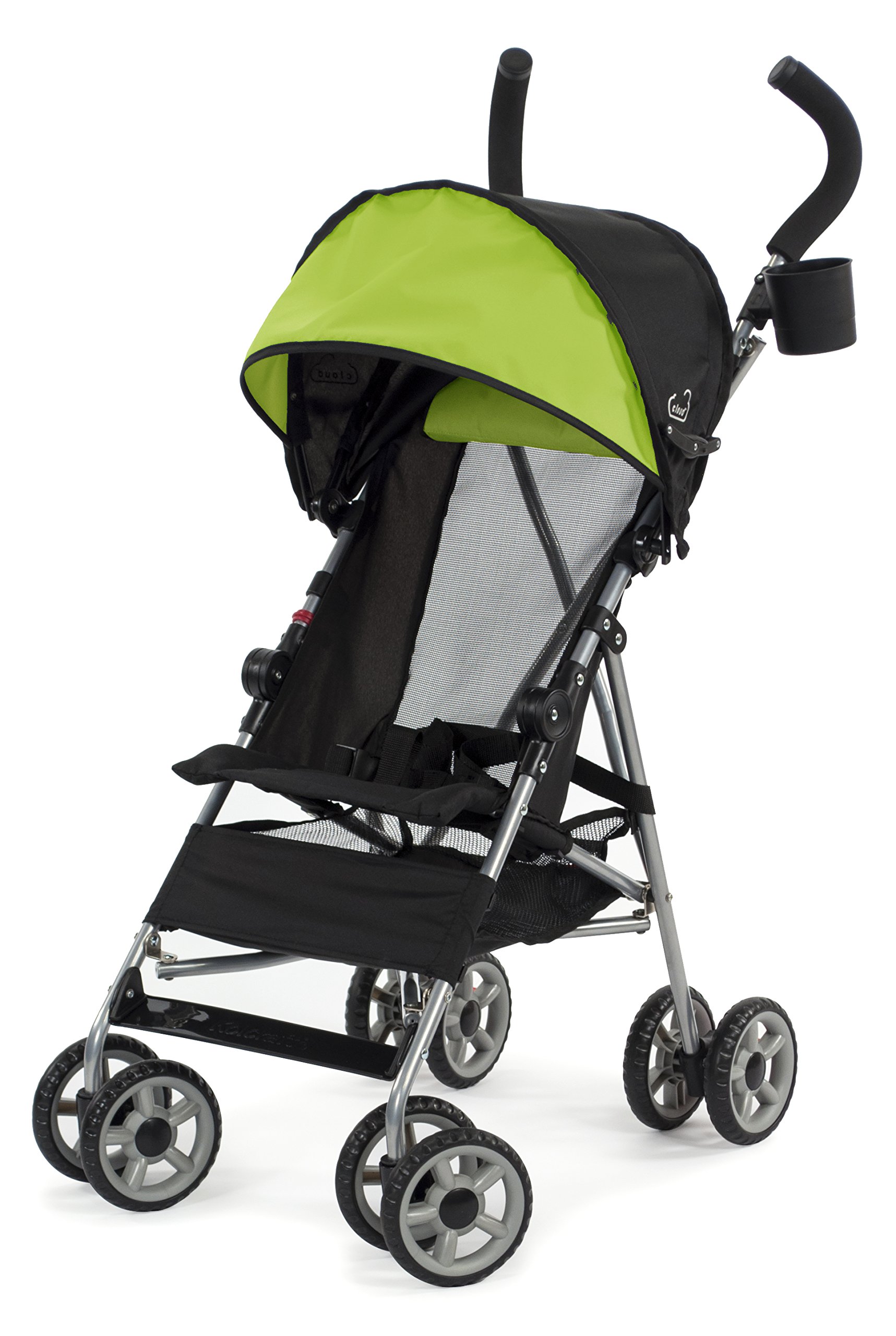 Kolcraft Cloud Lightweight Umbrella Stroller with Large Sun Canopy, Spring Green