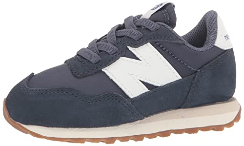 New Balance Kids 237 Bungee Sneaker, NATURAL INDIGO/MOONBEAM, 9 M Toddler (1-4 Years)