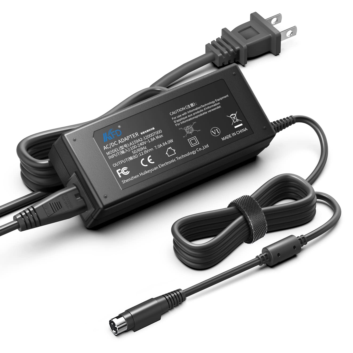 KFD 12V 4-PIN AC DC Adapter for Synology DS414 DS415 DS415+ DS414j DS416 DS418 DS918 DS918+ DS412 DS413 DS410 DS411 DS409 DS713 DS710 DS711 DS718 DS916 DS920 DS923 NAS Server Power Supply Cord Charger