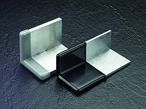 Caplugs 99190639 Plastic Angle Cap to Cover Metal 90 Degree Angle Frame Corners. VAC-1500X1500-8, Vinyl, Angle Frame Size 1.500" Metal Thickness .125" Height .500", Black (Pack of 180)