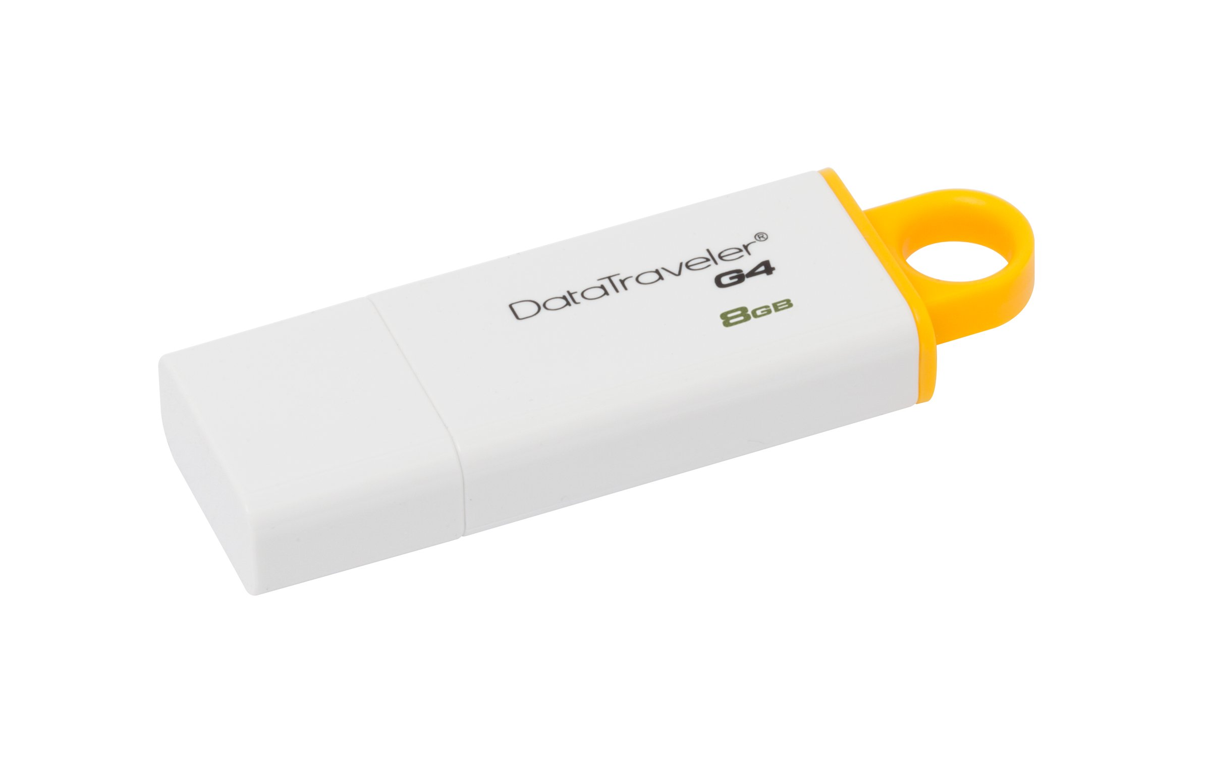 Kingston Digital 8GB Data Traveler 3.0 USB Flash Drive - Yellow (DTIG4/8GB )