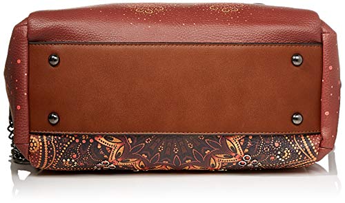 Desigual womens Tekila Sunrise Loverty 2 Top Handle Bag, Cognac, One Size US