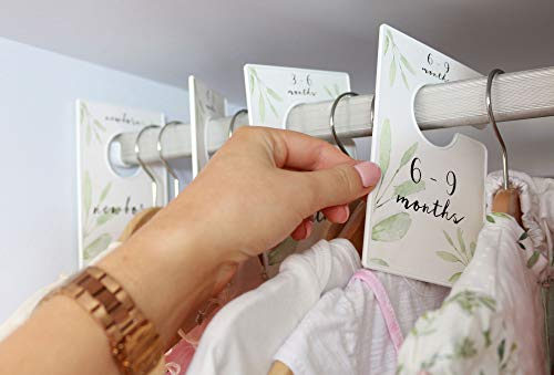 Mumsy Goose Nursery Closet Dividers Greenery Baby Clothes Dividers Botanical Closet Organizers