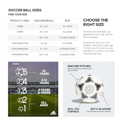 adidas MLS Club Soccer Ball, Solar Yellow/Black, 3