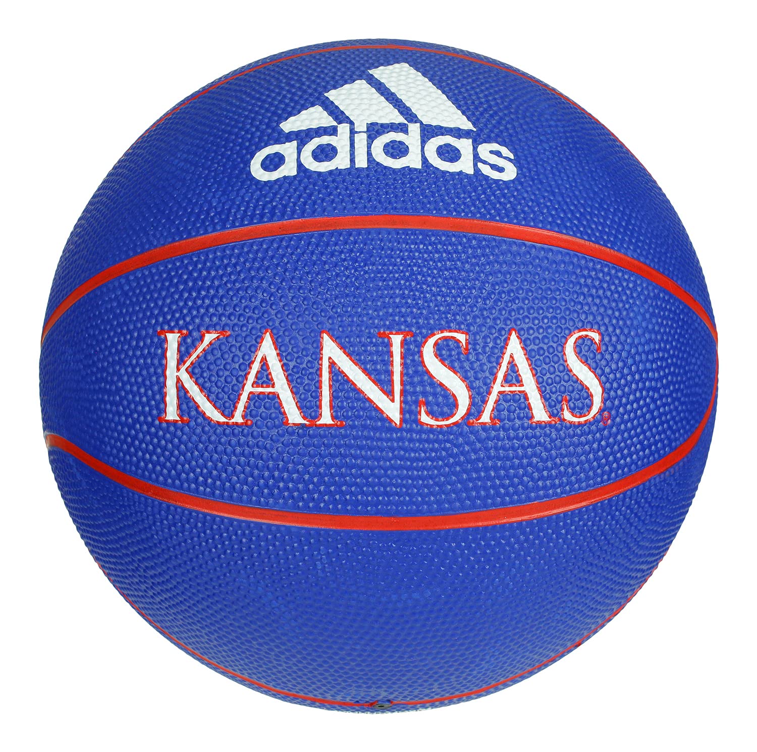 adidas NCAA Kansas Jayhawks Official Men's Team Logo and Colors Basketball, Size 7