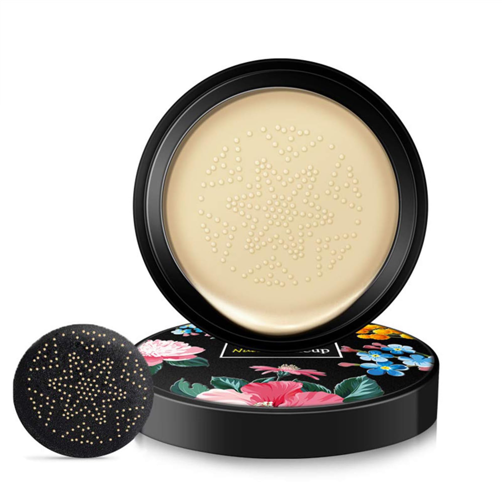 Mushroom Head Air Cushion BB Cream,Concealer Lasting Nude Makeup Moisturizing Pigment CC Liquid Foundation, Even Skin Tone Makeup Base Primer(Natural)