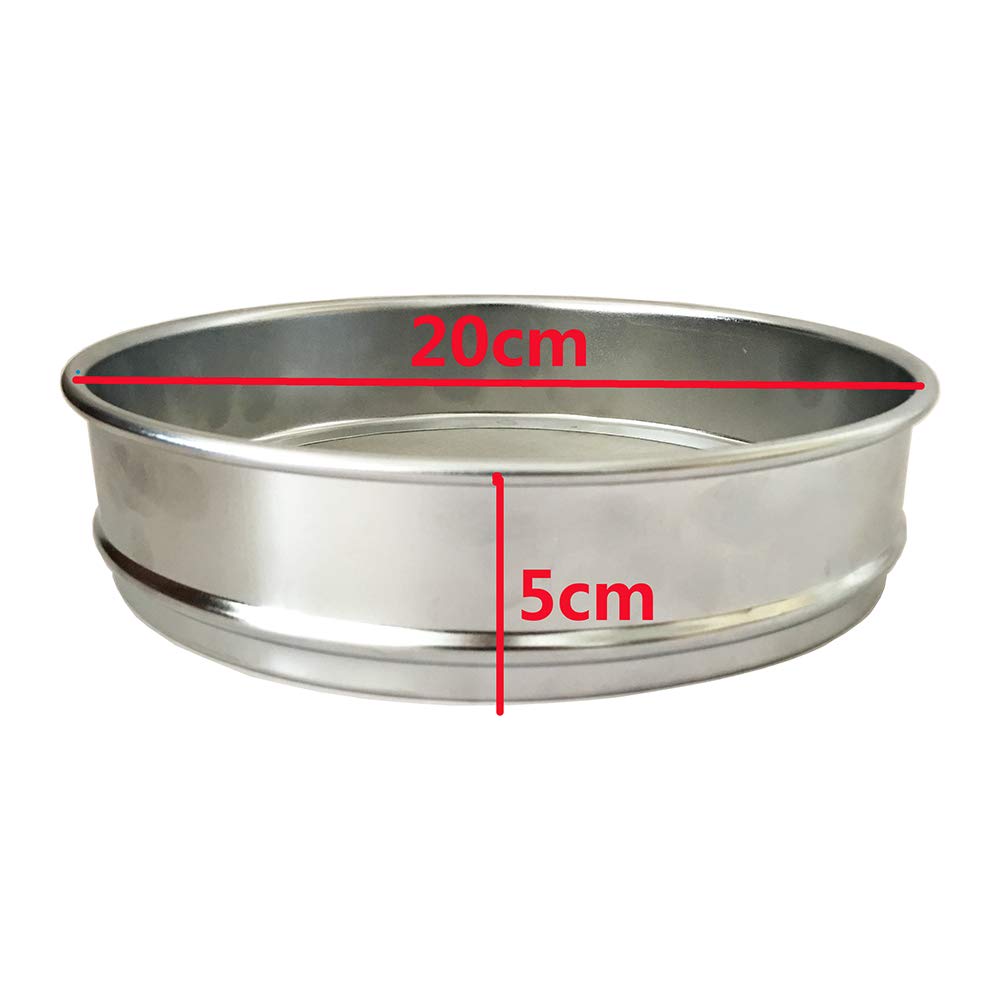 KimLab Economy Test Sieve #60 / 250μm Mesh Size,304 Stainless Steel Wire Cloth, 8" Diameter