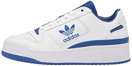 Adidas Originals Women's Forum Bold Sneaker, White/White/Team Royal Blue, 5.5