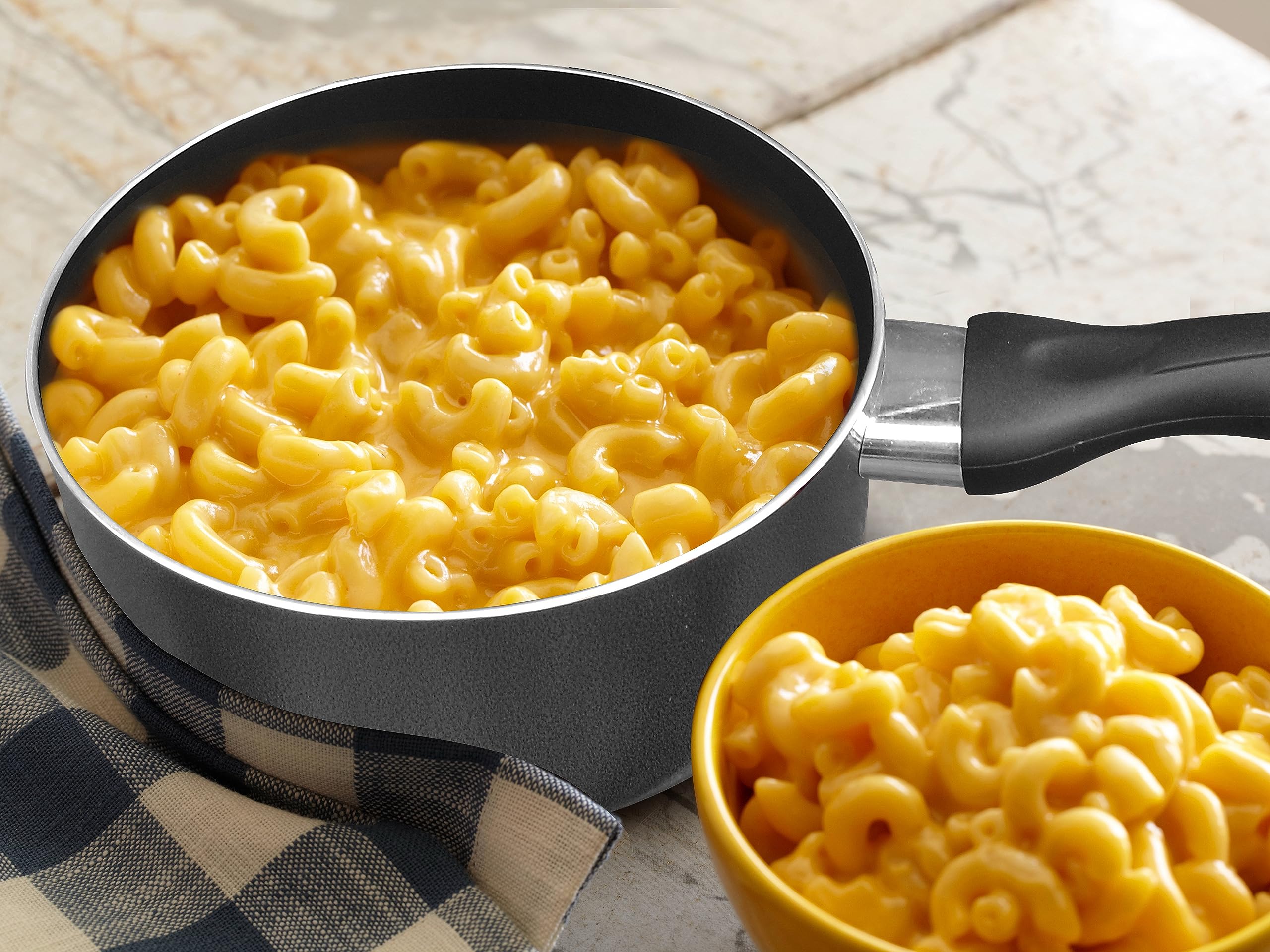 Bene Casa - Non-Stick Aluminum Saucepan with Lid - 2 Qt. Capacity - Oven and Dishwasher Safe - Cool Touch Handle