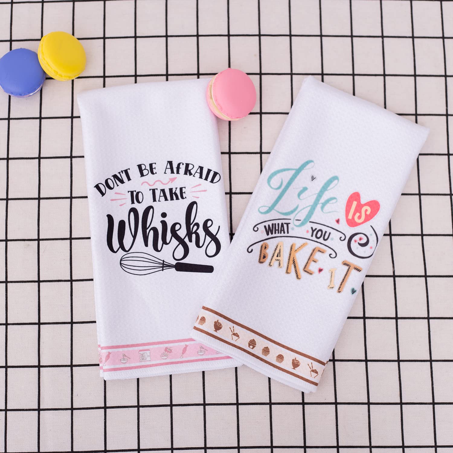 LXOMILL Funny Kitchen Towels, Baking Gifts for Women, Baker Gift, Funny Baking Cooking Towels, Baking Funny Dish Towels