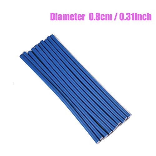 MY LIKE 20-pack 9.5" Twist-Flex Soft Bendy Foam Hair Roller Flexible Curing Rods-Hair Curlers For Long,Medium and Short Hair(Diameter 0.8cm)