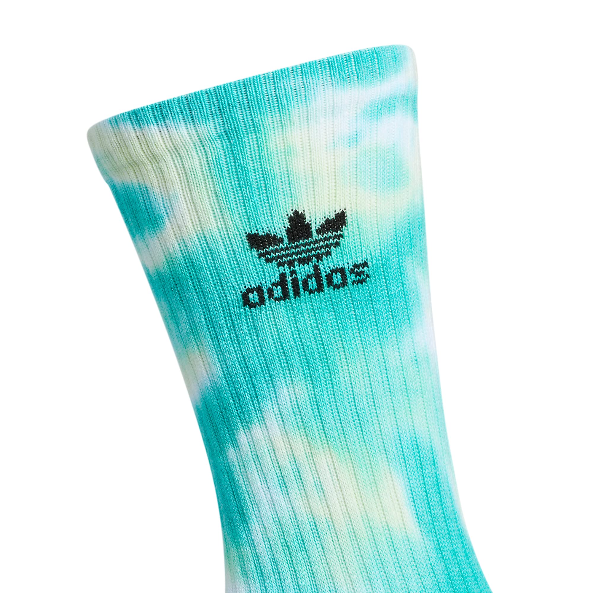 adidas Originals Mixed Graphics Cushioned Crew Socks (3-Pair), Almost Lime Green/Semi Mint Rush Green/White, Large