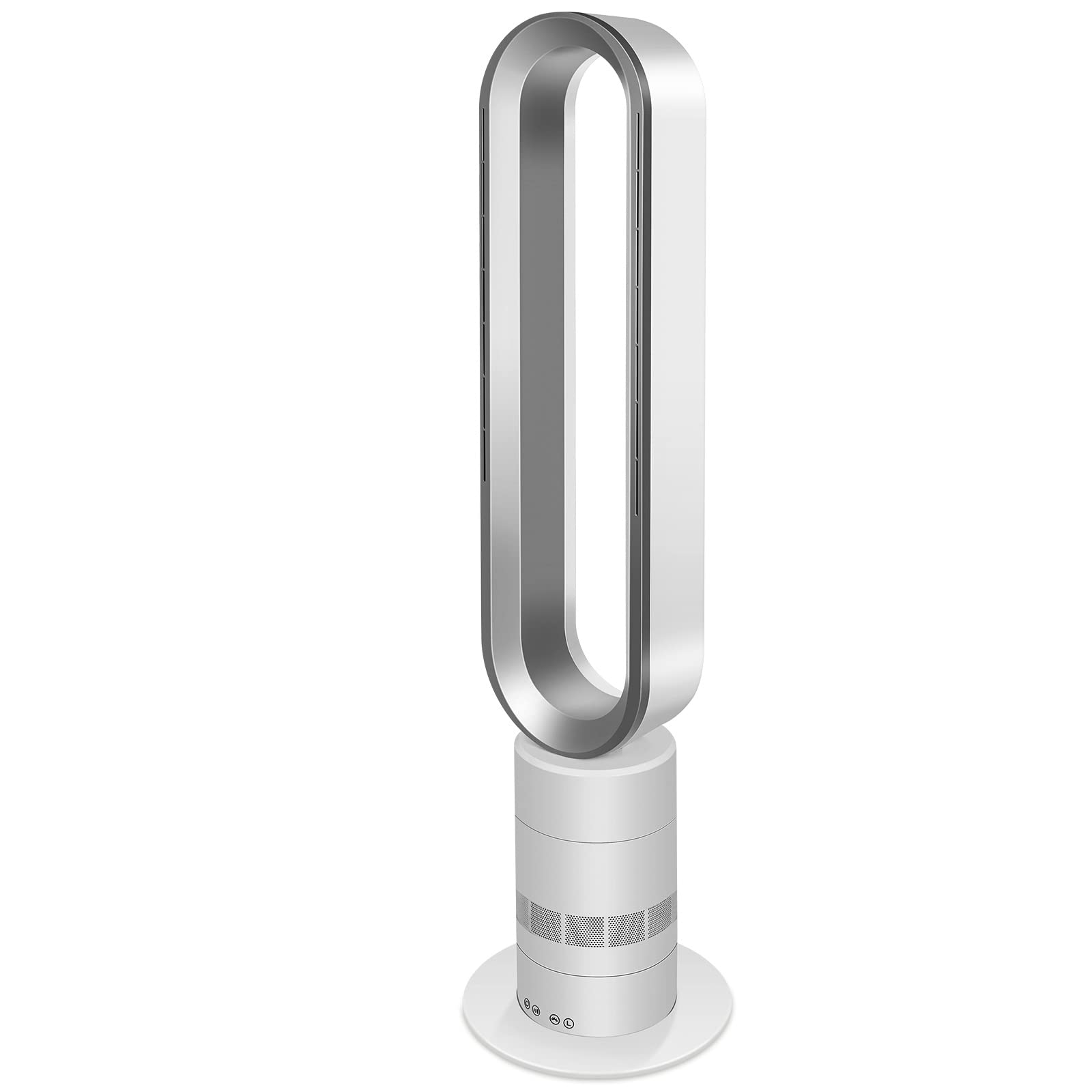 HealSmart Sufficient Size Bladeless Fan, Standing Fan, Tower Fan, 10 Speeds Settings, 10-Hour Timing Closure Bladeless Fan, Stylish And Modern Fan, Low Noise
