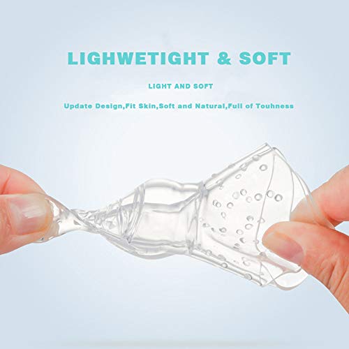 FJYQOP Nipple Shield, Premium Contact Nippleshield for Breastfeeding with Latch Difficulties or Flat Inverted Nipples, Clear