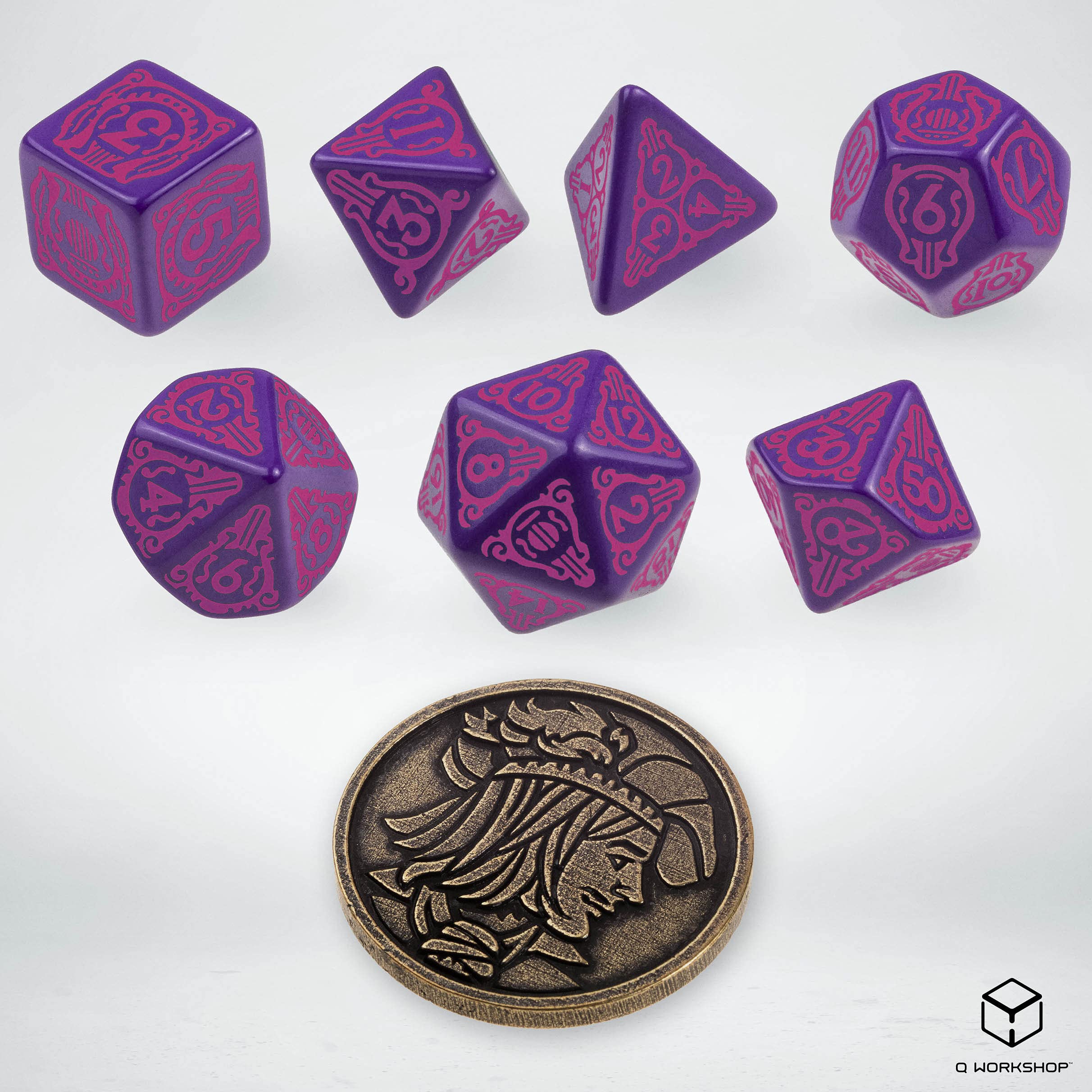 Q-Workshop Witcher Dice Set. Dandelion - Q-Workshop Conqueror of Hearts