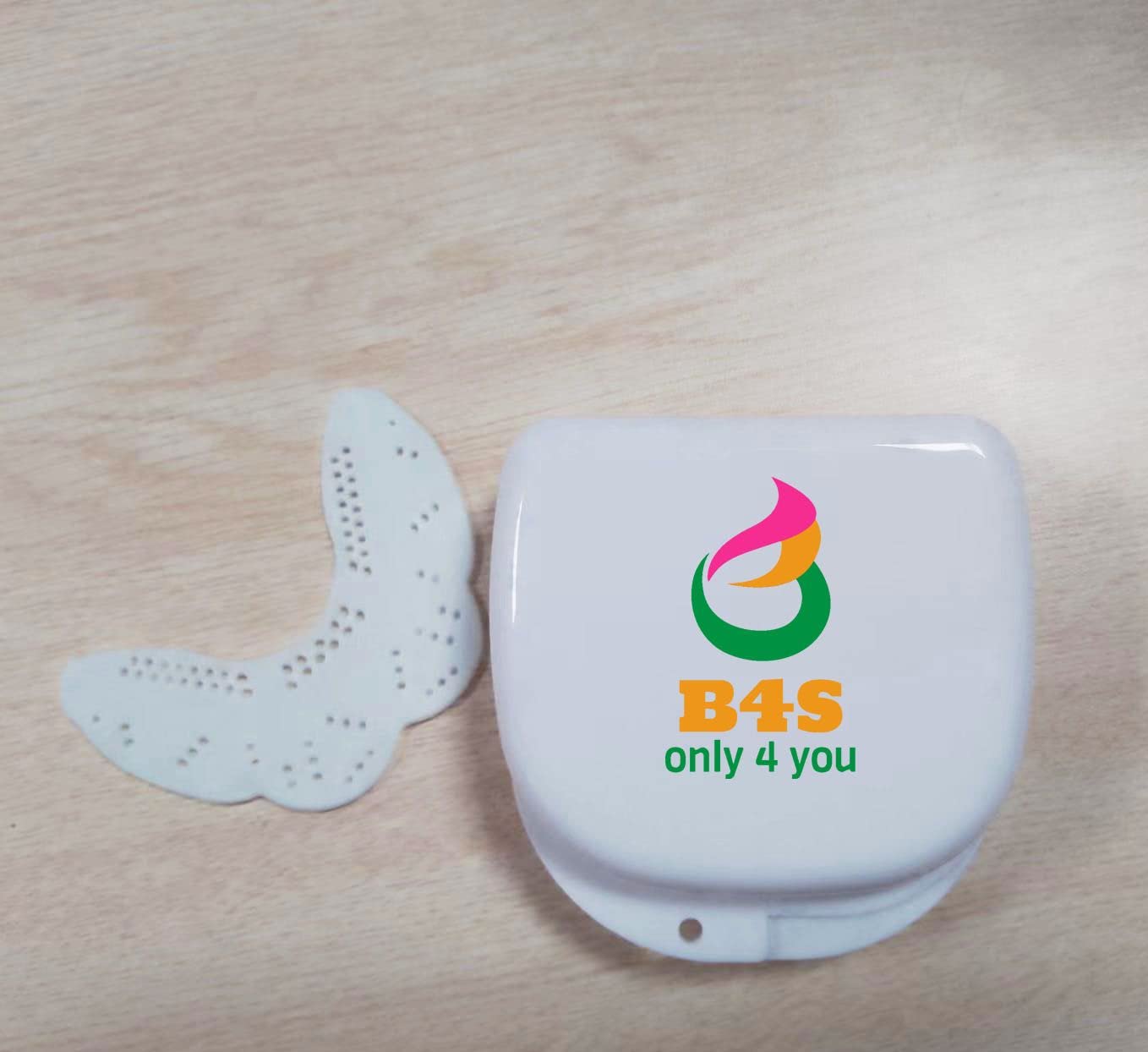 B4S Dental Mouth Guard, ''White'' for Protection Against Teeth Grinding, 3.5274 Ounce