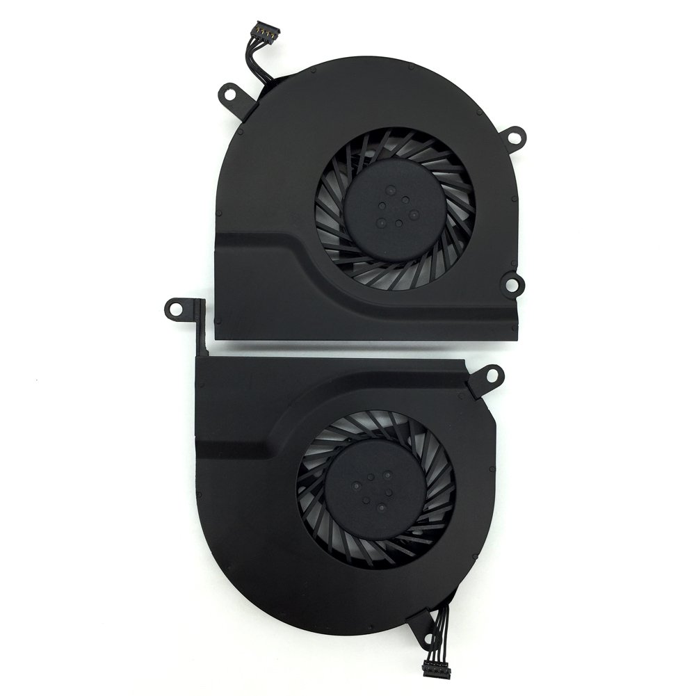 Left and Right Side CPU Cooling Fan Assembly for Apple MacBook Pro 15" A1286 (2008, 2009, 2010, 2011, 2012)