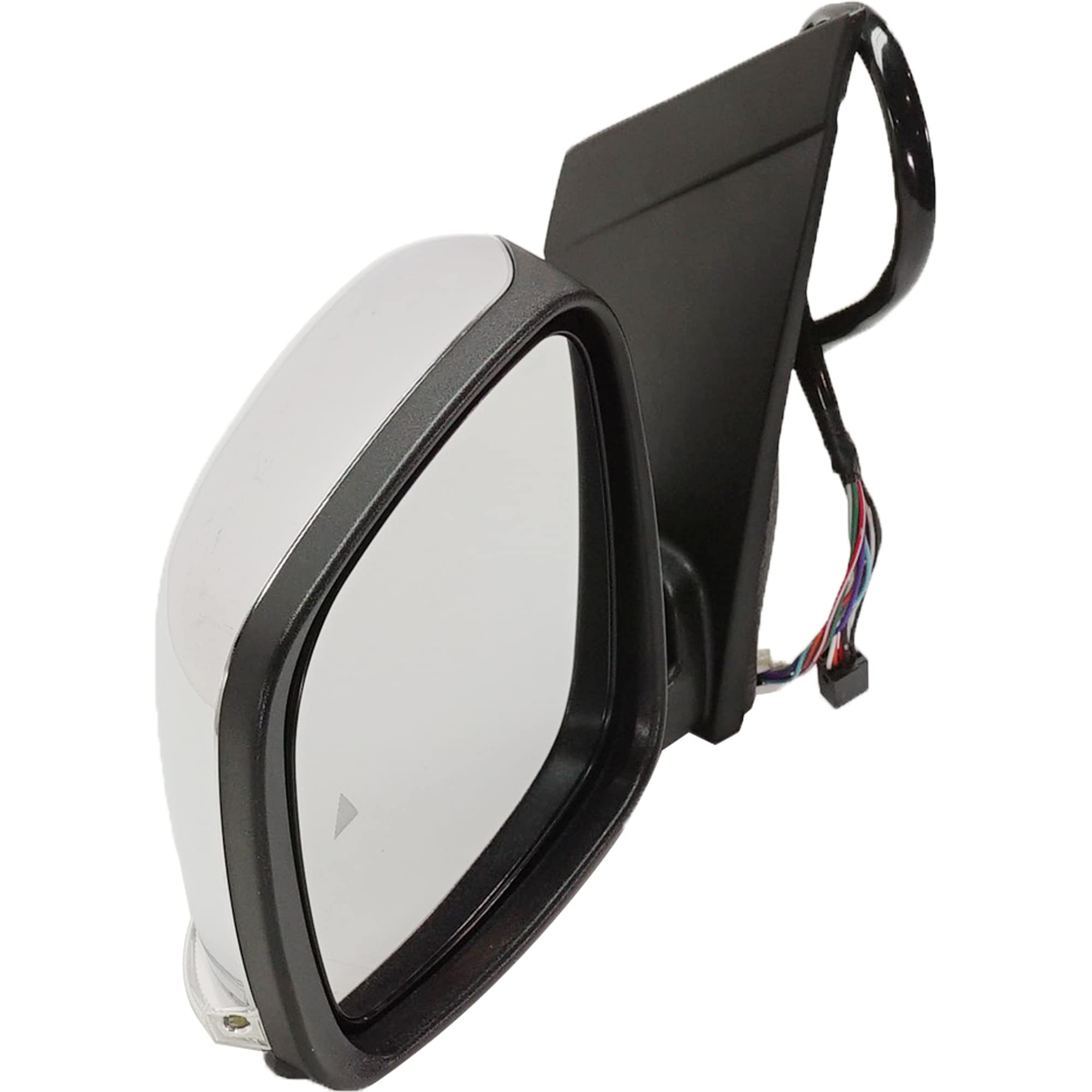 Kool Vue Driver & Passenger Side Power Heated Mirrors for Dodge Grand Caravan Chrysler Town & Country 2009-2016 With Signal Light & Blind Spot Monitor Chrome