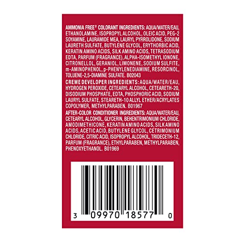 Revlon Permanent Hair Color, Permanent Blonde Hair Dye, Colorsilk with 100% Gray Coverage, Ammonia-Free, Keratin and Amino Acids, Blonde Shades (Pack of 3)